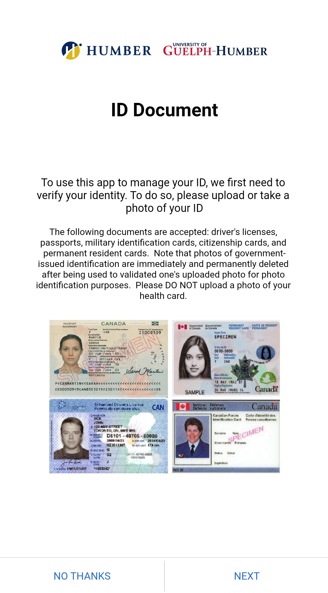 Upload Your Photo - Humber Polytechnic